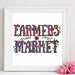 FARMERS MARKET Printable Digital Word Art Pink Farmers Market - Etsy