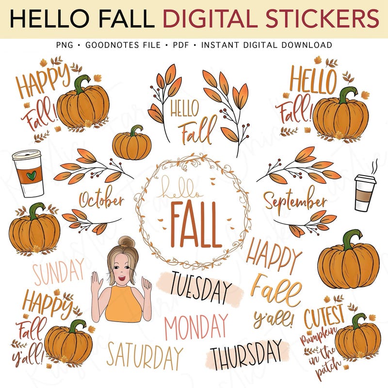 Fall Planner Stickers - Etsy