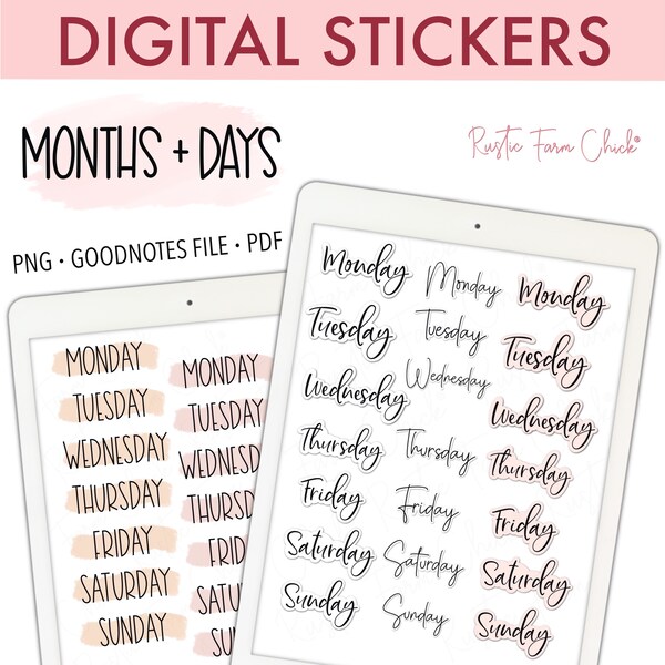 Planner Stickers Sheet - Etsy
