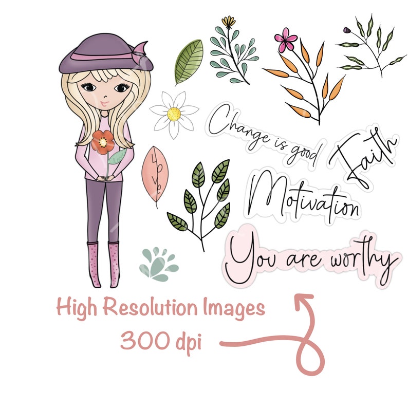 INSPIRATIONAL Positive Quotes Digital Stickers for Goodnotes Planner ...