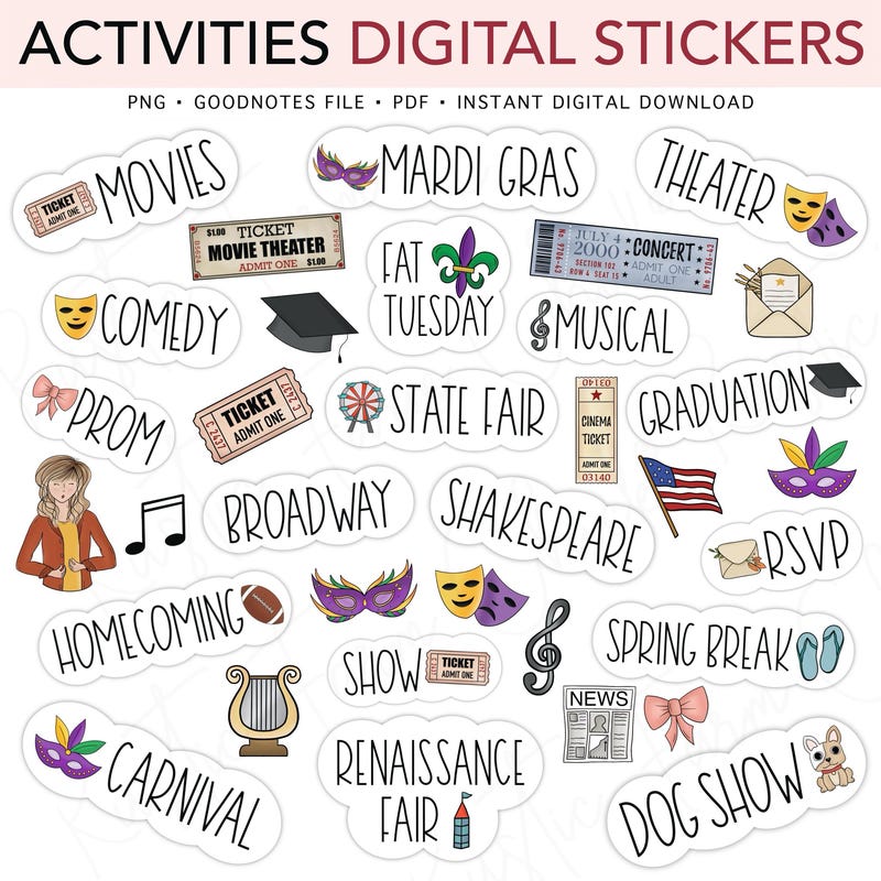 Theatre Stickers - Etsy