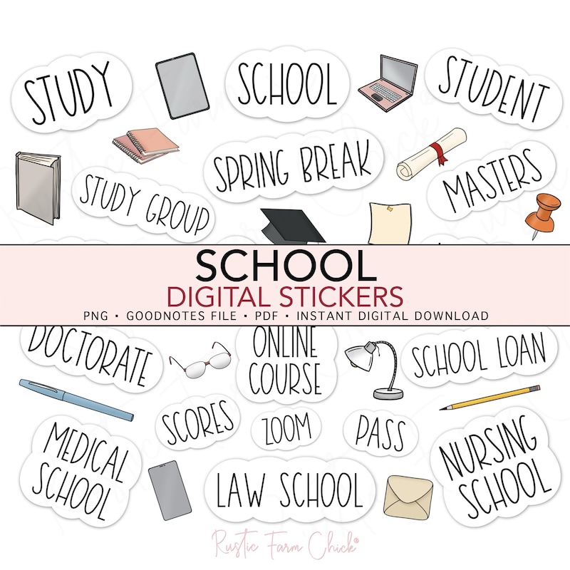 College Planner Stickers - Etsy