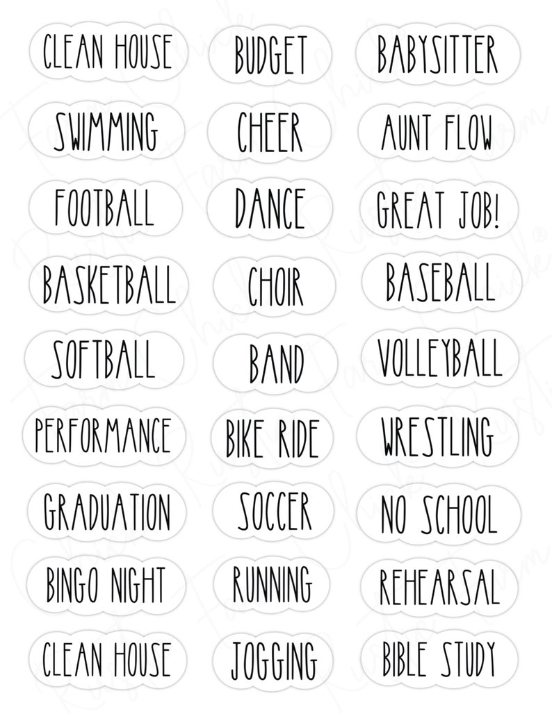 MOM LIFE Planner Words & Phrases, Goodnotes Stickers, Pre-cropped ...