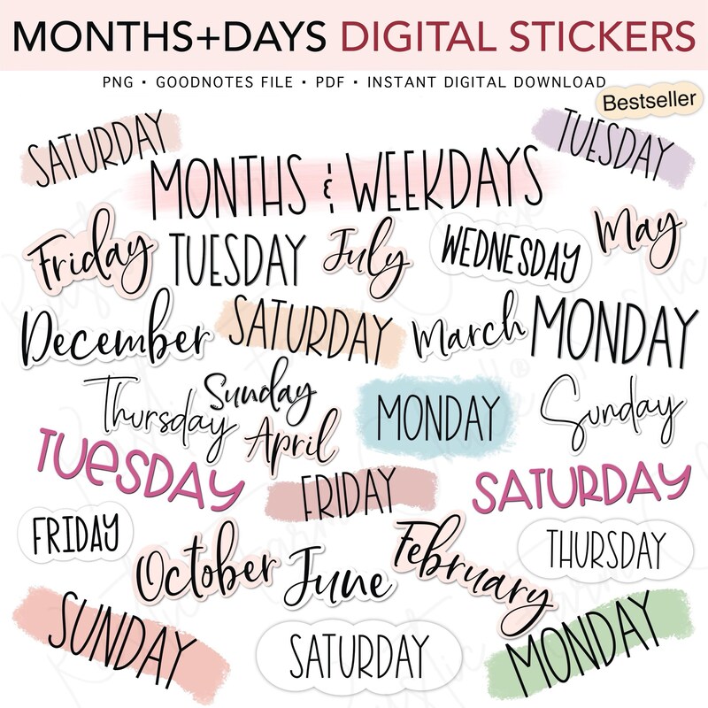 Digital Stickers - Etsy