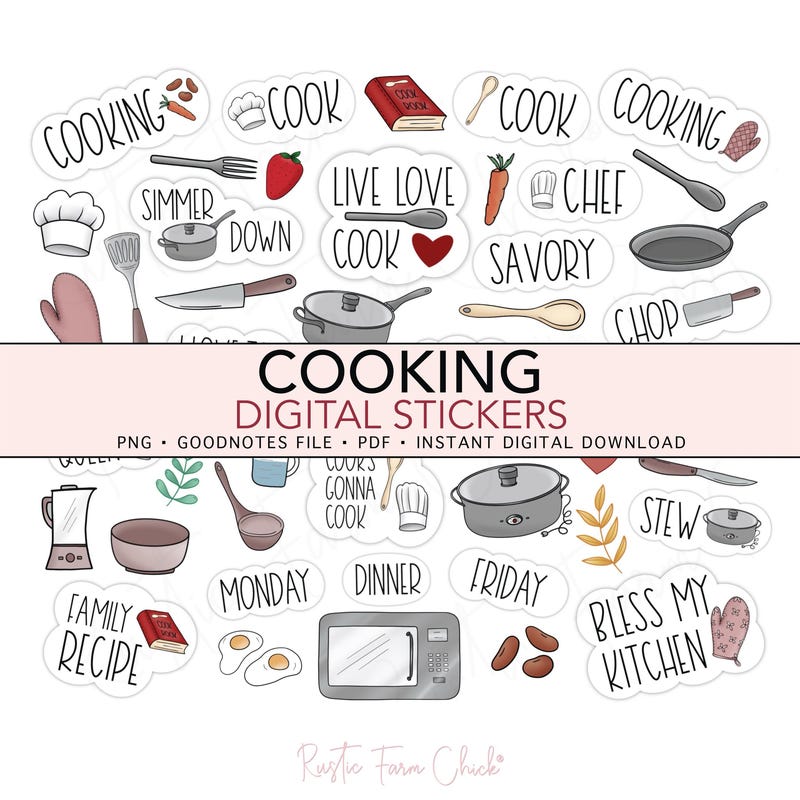 Cook Stickers - Etsy