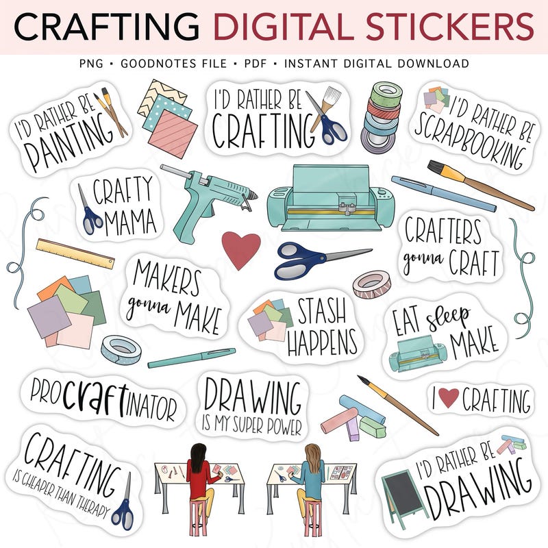 Craft Stickers - Etsy