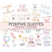 Digital Stickers | Motivational Quotes Neutral, PNG, Goodnotes ...