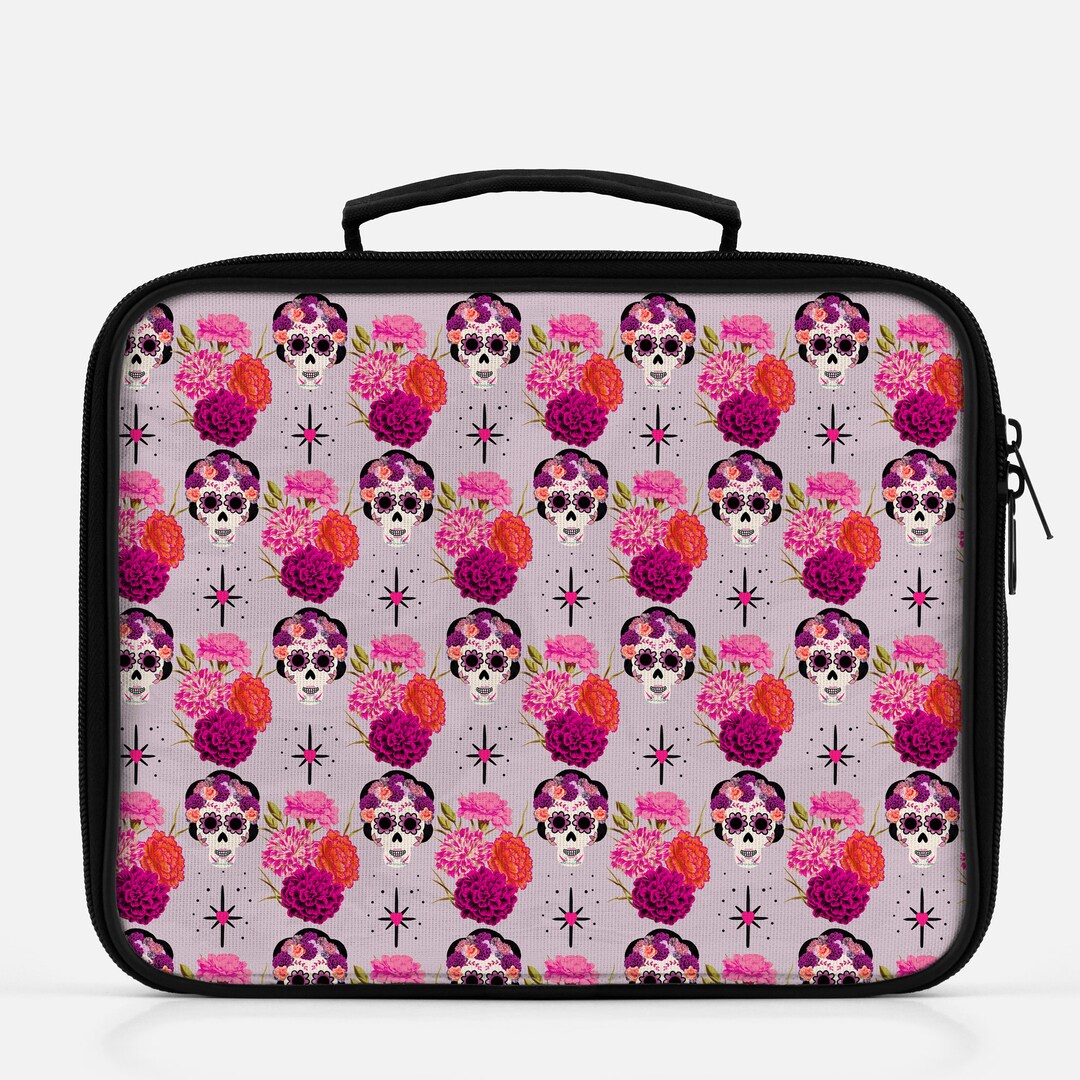 Dia De Los Muertos Skull Lunch Box - Etsy