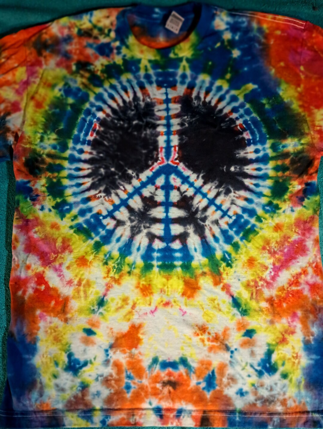 518 - Peace Signs Large Tie-dye Long Sleeve Shirt - Etsy