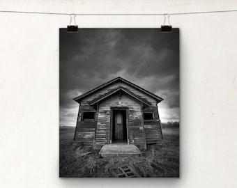 Rustic School House Fine Art Photography Alberta Prairies | Etsy