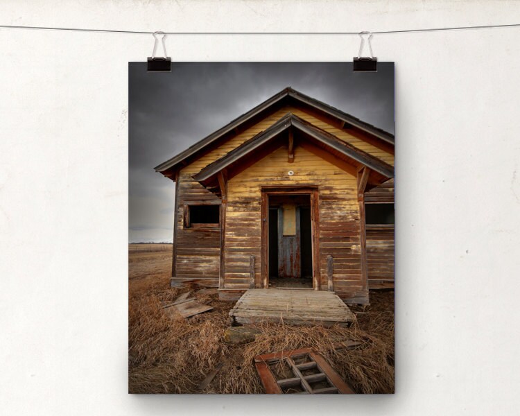 Rustic School House Fine Art Photography Alberta Prairies - Etsy