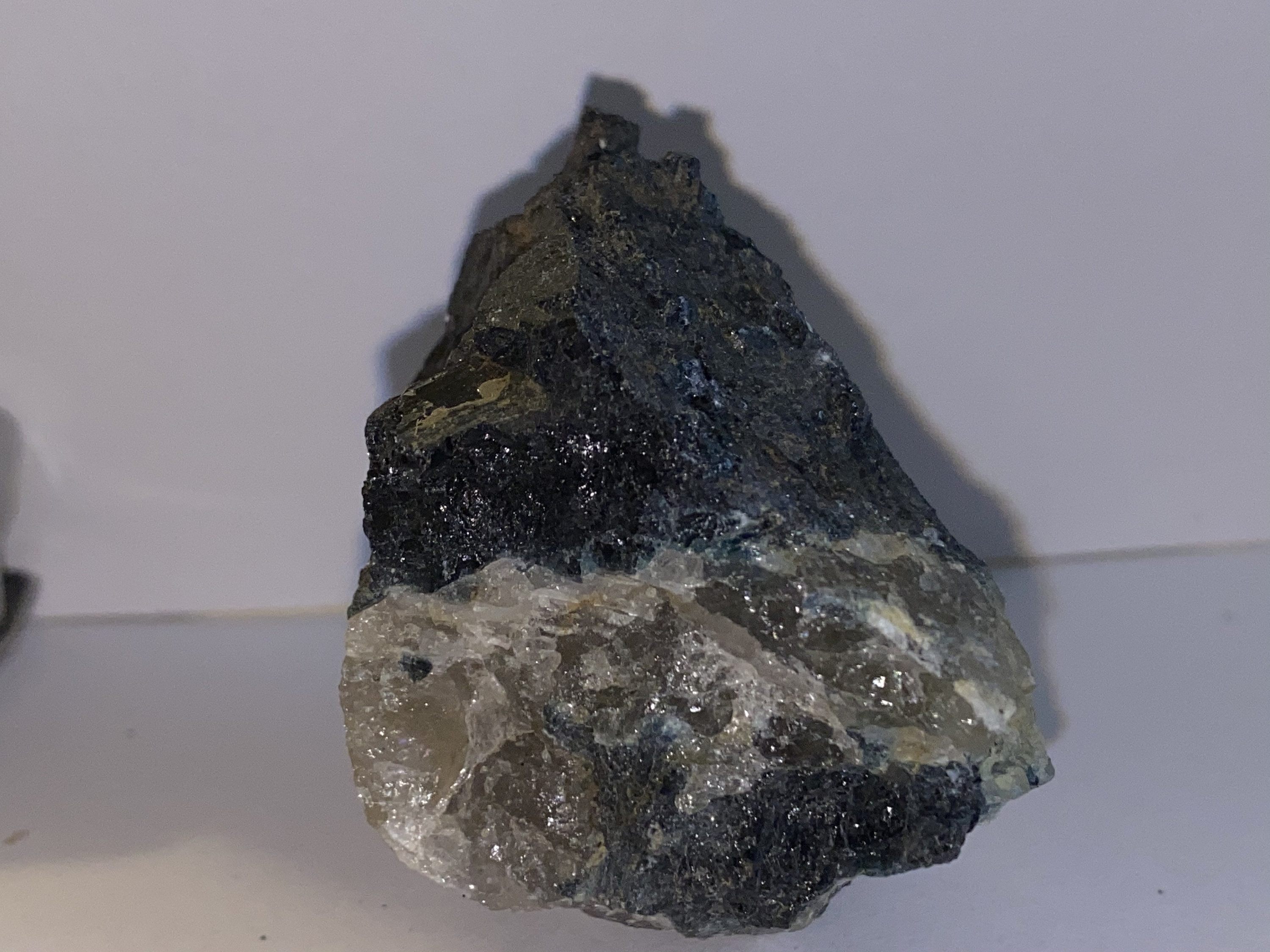 Mountain-shaped Jagged Black Tourmaline Crystal on a Base Matrix of ...