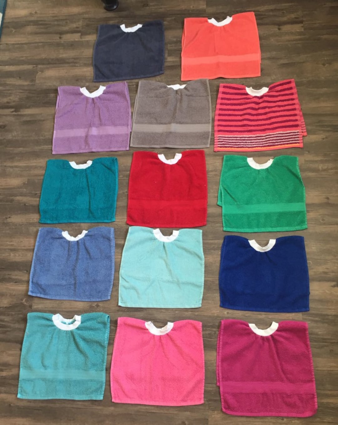 Towel Bibs, Handtowel Bibs, Toddler Bibs, Absorbent Bibs, Solid Colored ...