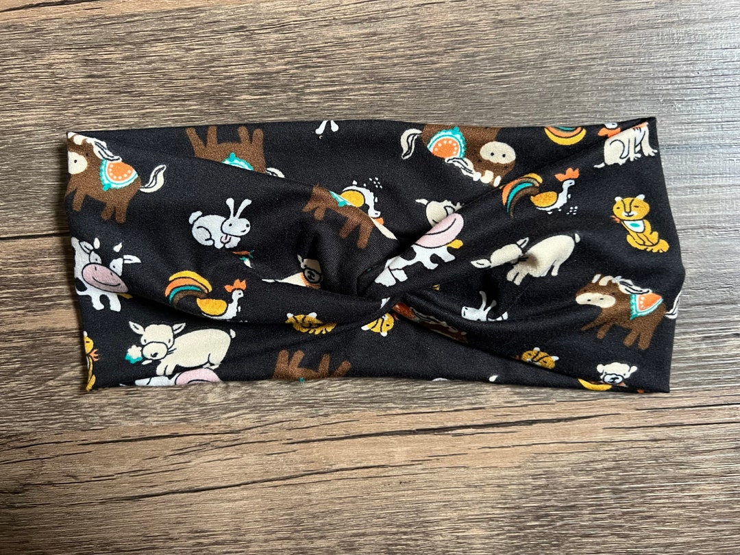 Farm Animal Headband Barn Headband Girl Headband Twisted - Etsy