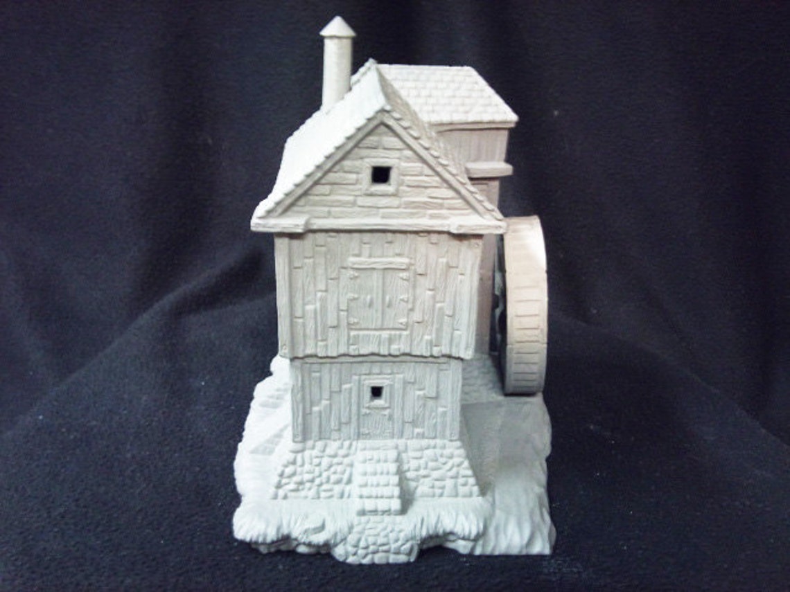 Ready to Paint or Hand Painted Ceramic Bisque Old Water Mill House ...