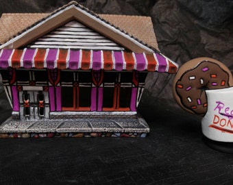 Ready to Paint or Hand Painted Ceramic Bisque Old Water Mill House ...