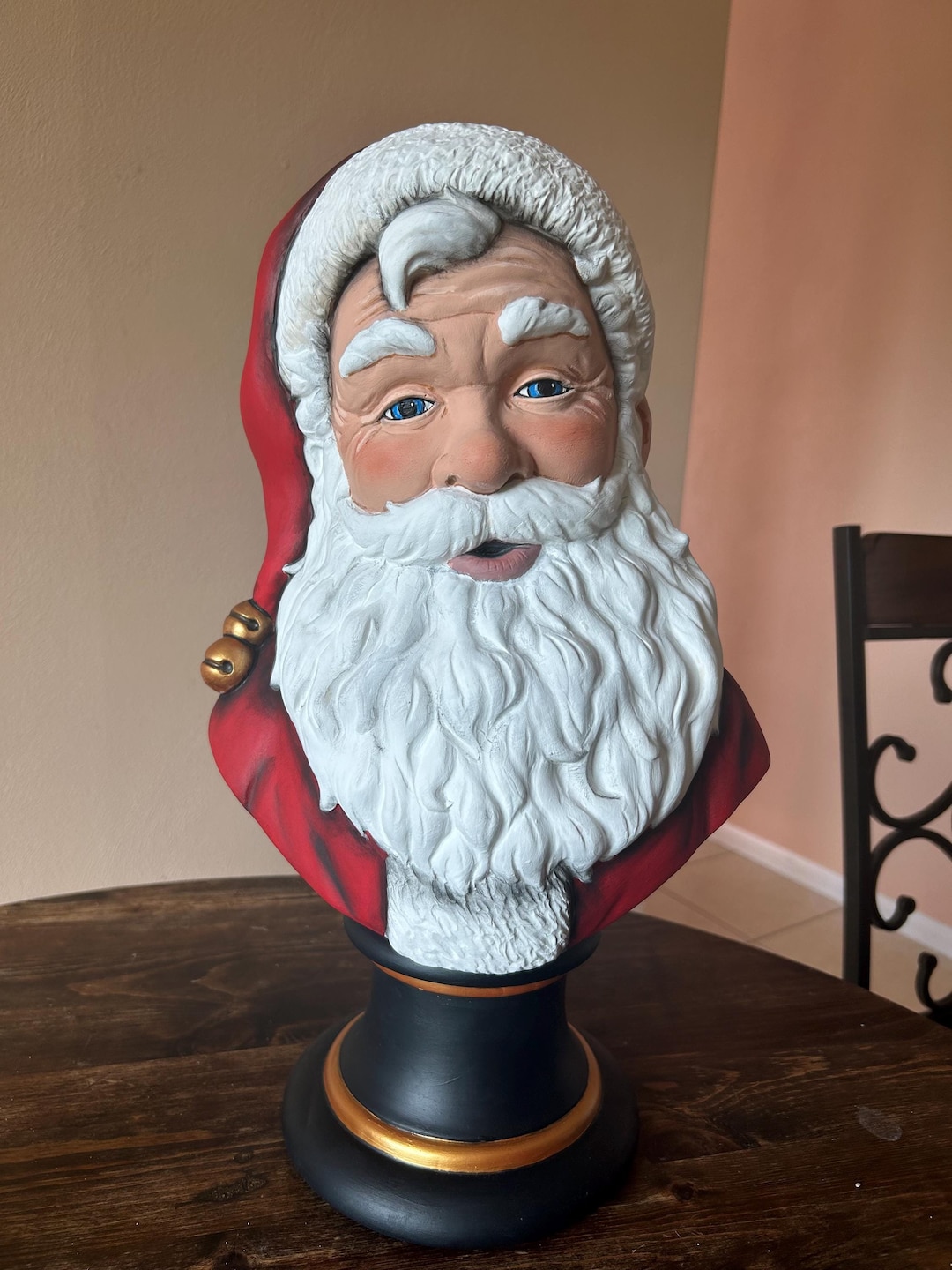 Unpainted Ready to Paint Ceramic Bisque Santa Bust - Etsy