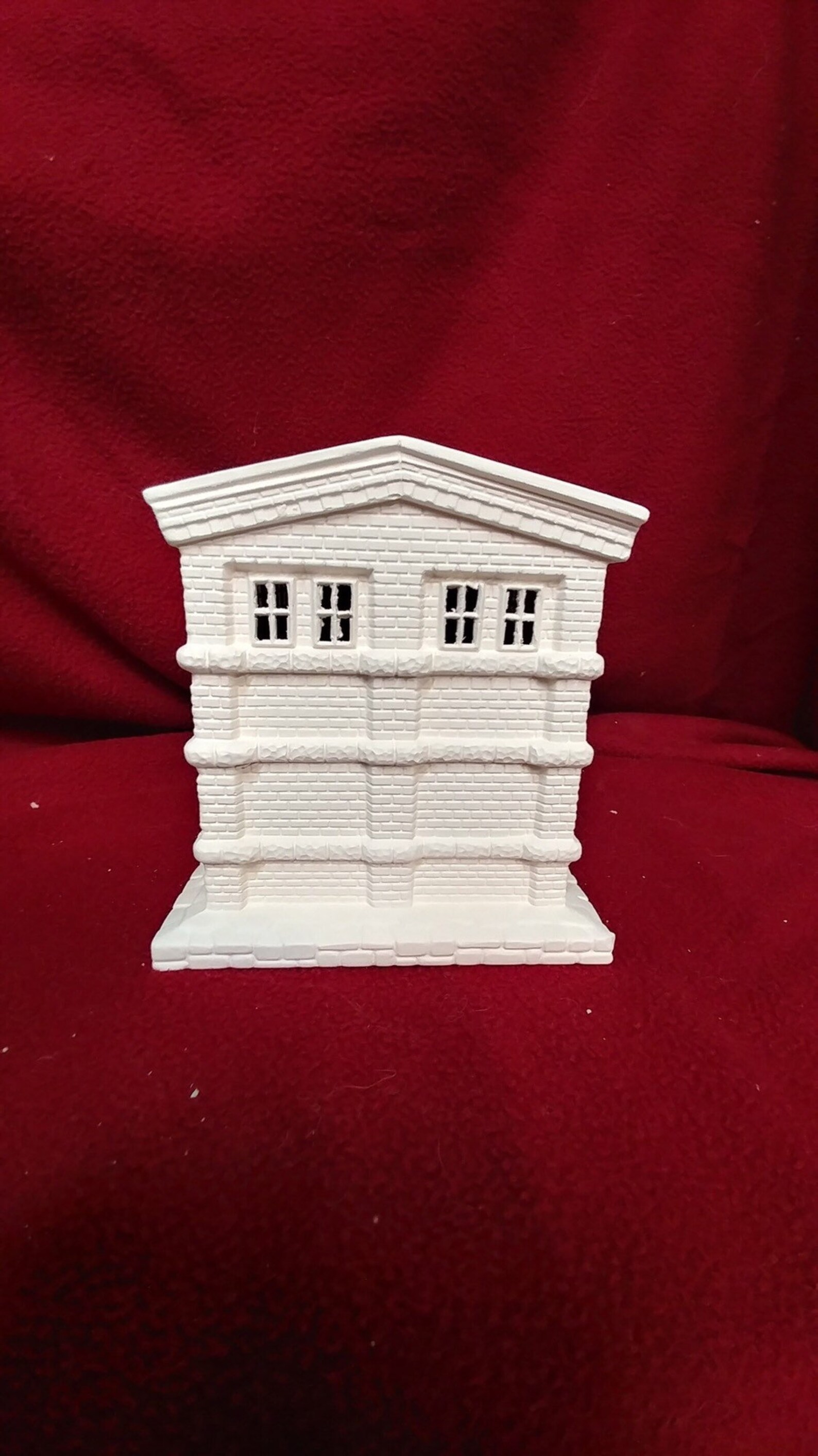 Ready to Paint or Hand Painted Ceramic Bisque Fire Station / Village ...