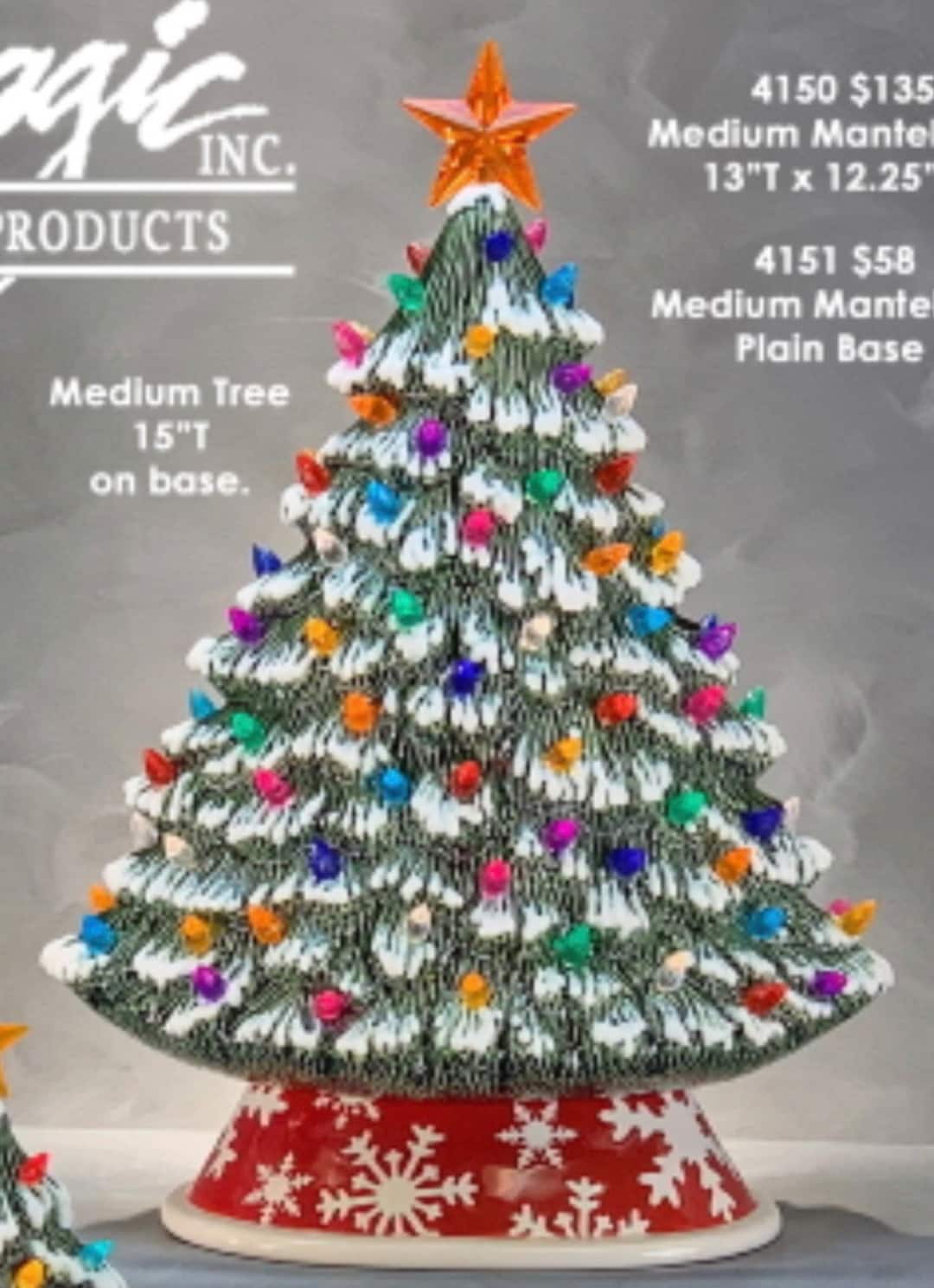 Ready to Paint or Hand Painted Ceramic Bisque Mantel Tree - Etsy