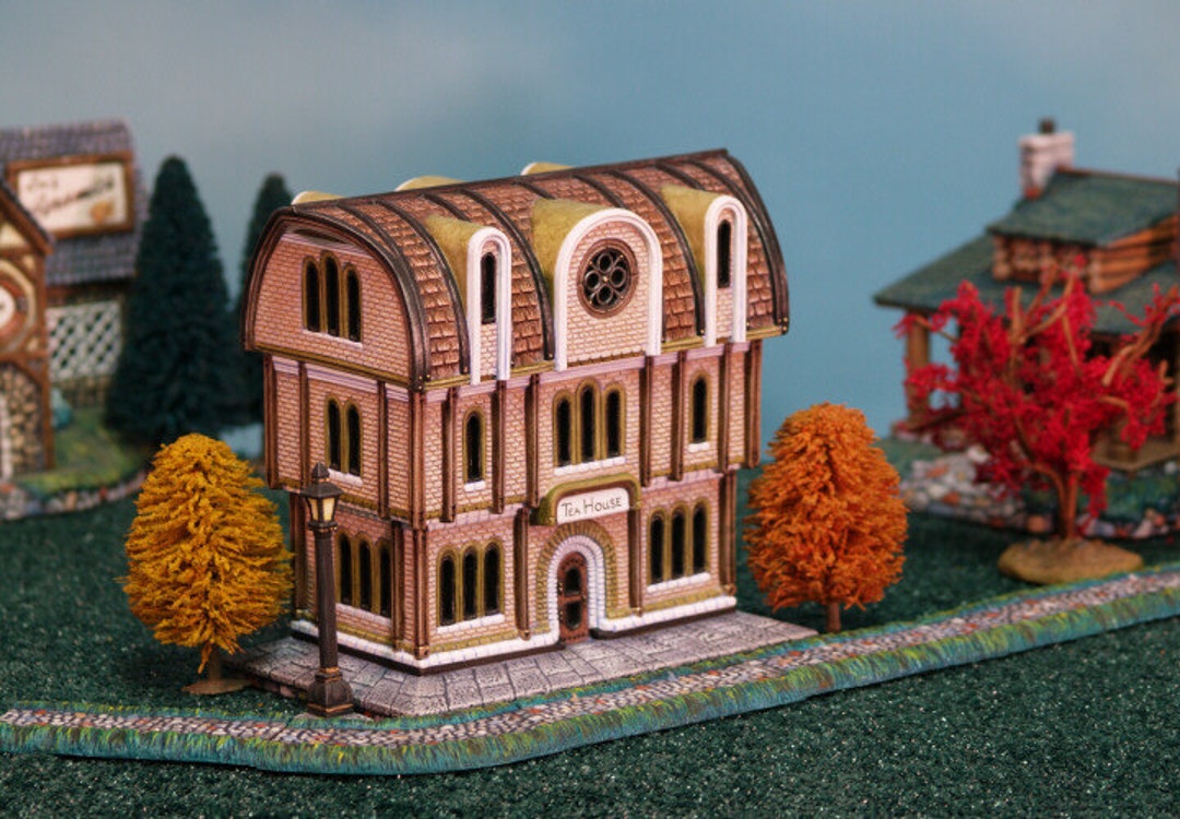 Ready to Paint or Painted Ceramic Bisque Tea House - Etsy