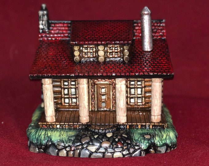 Ready to Paint Ceramic Bisque Log Cabin / House - Etsy