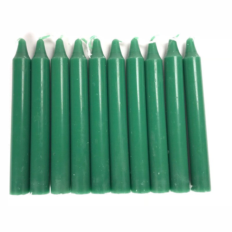 Green Candles - Etsy