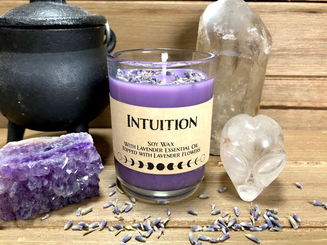 Intuition Spell Candle, Third Eye Spell Candle, Psychic, Soy Spell ...