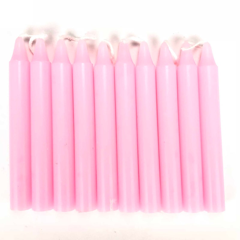 Pink Candle - Etsy