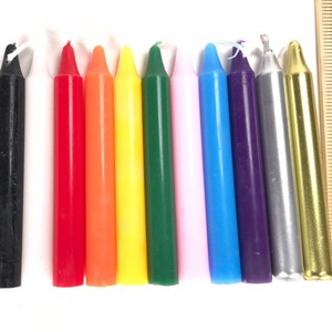 55 Ritual Candles Set, Charm Chime 4" Candles, Spells, Wicca, Wiccan ...