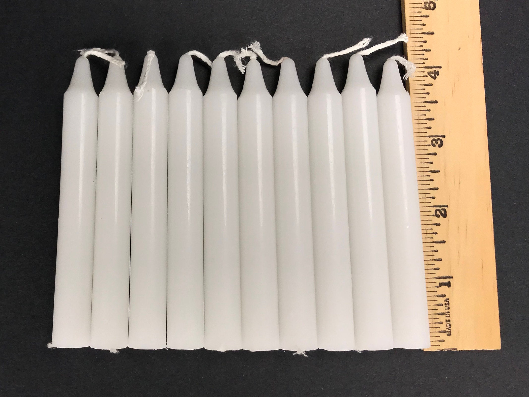 White Mini Ritual Candles, Charm Chime 4" Candles, Spells, Wicca ...