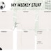Sports Weekly Planner - Printable Calendar - DIGITAL DOWNLOAD - Spring ...