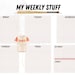 Sports Weekly Planner - Printable Calendar - DIGITAL DOWNLOAD - Spring ...