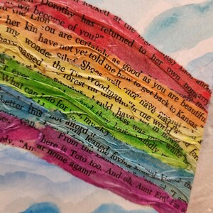 The Wonderful Wizard of Oz Literary Collage | Happy Colorful Rainbow ...