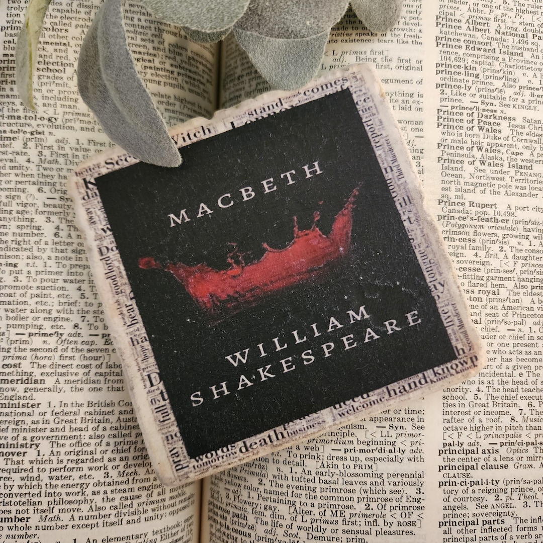 Macbeth Shakespeare Coaster | Scottish Play Literary Decor, Gift for ...