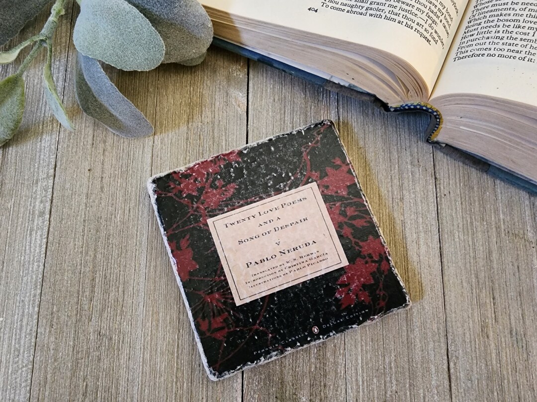 Pablo Neruda Poetry Coaster | Romantic Poet, Book Coaster, Bookworm ...