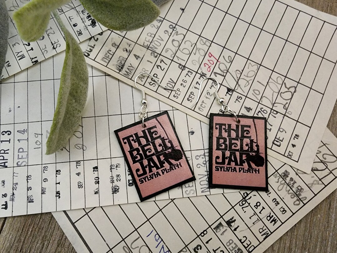 The Bell Jar Book Earrings | Sylvia Plath, Reader, Writer, Literary ...
