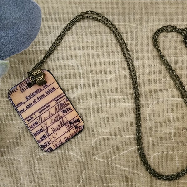 Book Necklace - Etsy