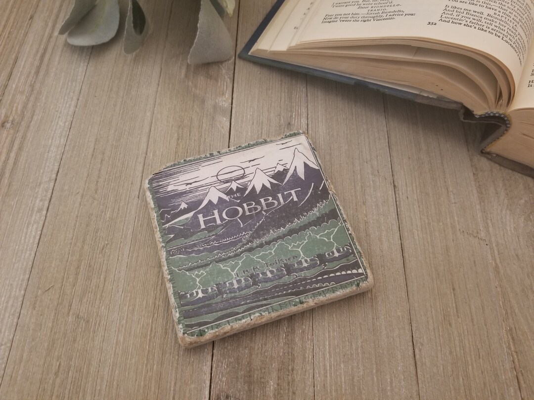 The Hobbit Book Coaster | Tolkien, Fantasy, Book Lover, Classic ...