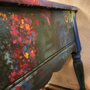 Whimsical Octopus Table | Funky Maximalist Style Rainbow Colored Small ...