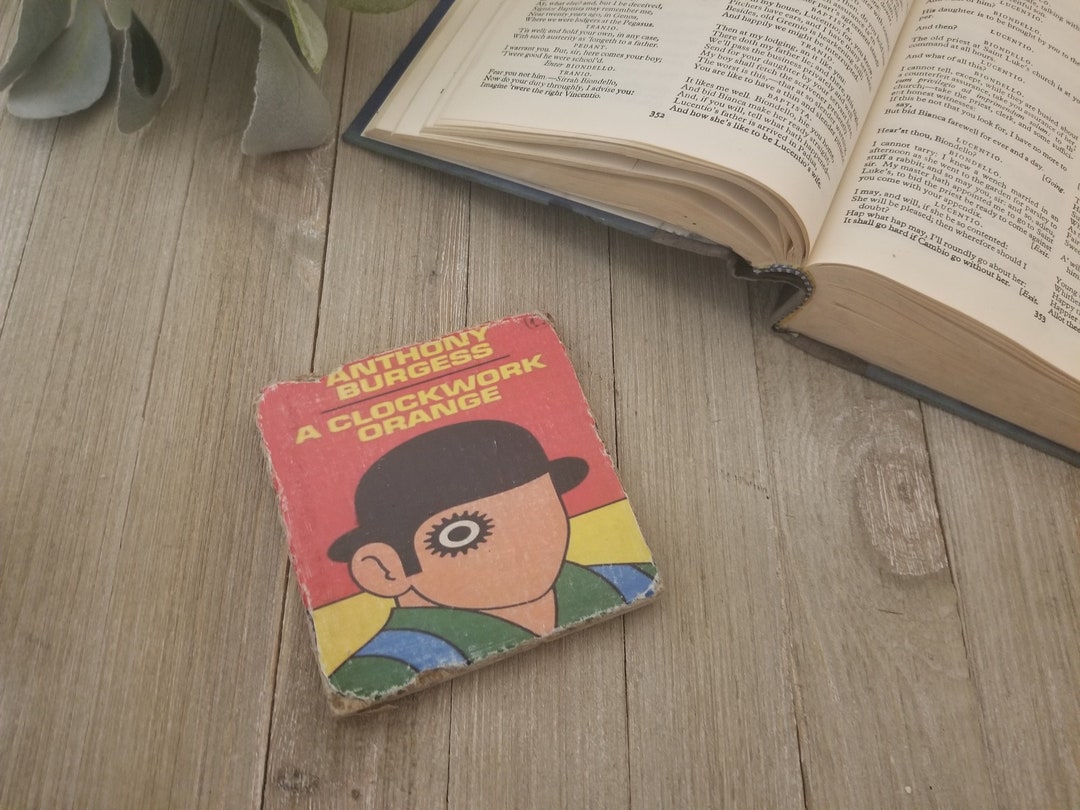 A Clockwork Orange Book Coaster | Dystopian, Literary Decor, Literature ...