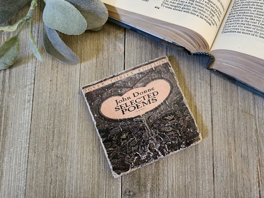 John Donne Poetry Coaster | Literary Decor, Romantic Poetry, English ...