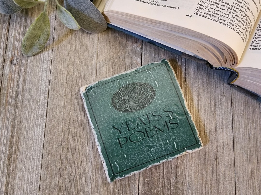 W.B. Yeats Poetry Coaster | Celtic Decor, Ireland, Romantic Poetry ...