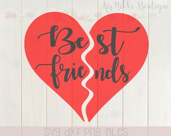 Best friend heart | Etsy