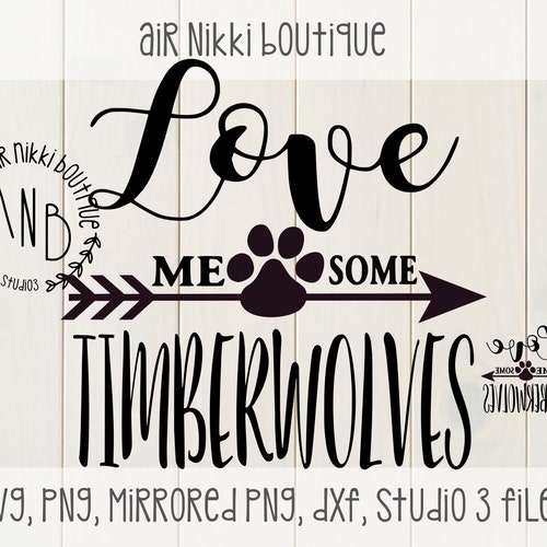 Timberwolves Paw Print SVG PNG DXF Files Instant Download - Etsy