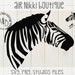 Zebra SVG, PNG, DXF, Studio 3, Mirrored Png Files, Instant Download - Etsy