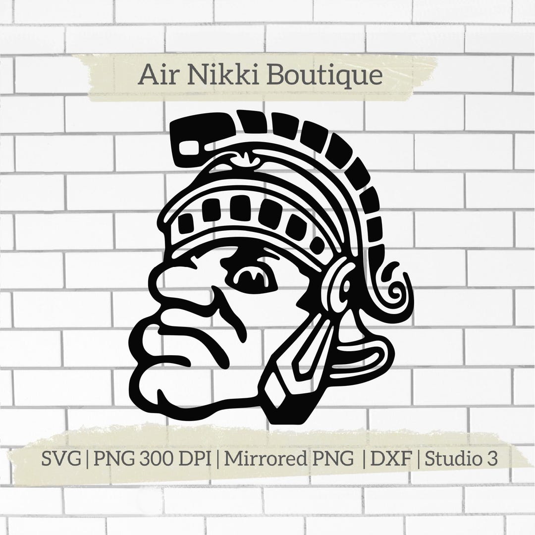 Spartan Head SVG PNG 300 Dpi Mirrored Png DXF Studio 3 Files Instant ...