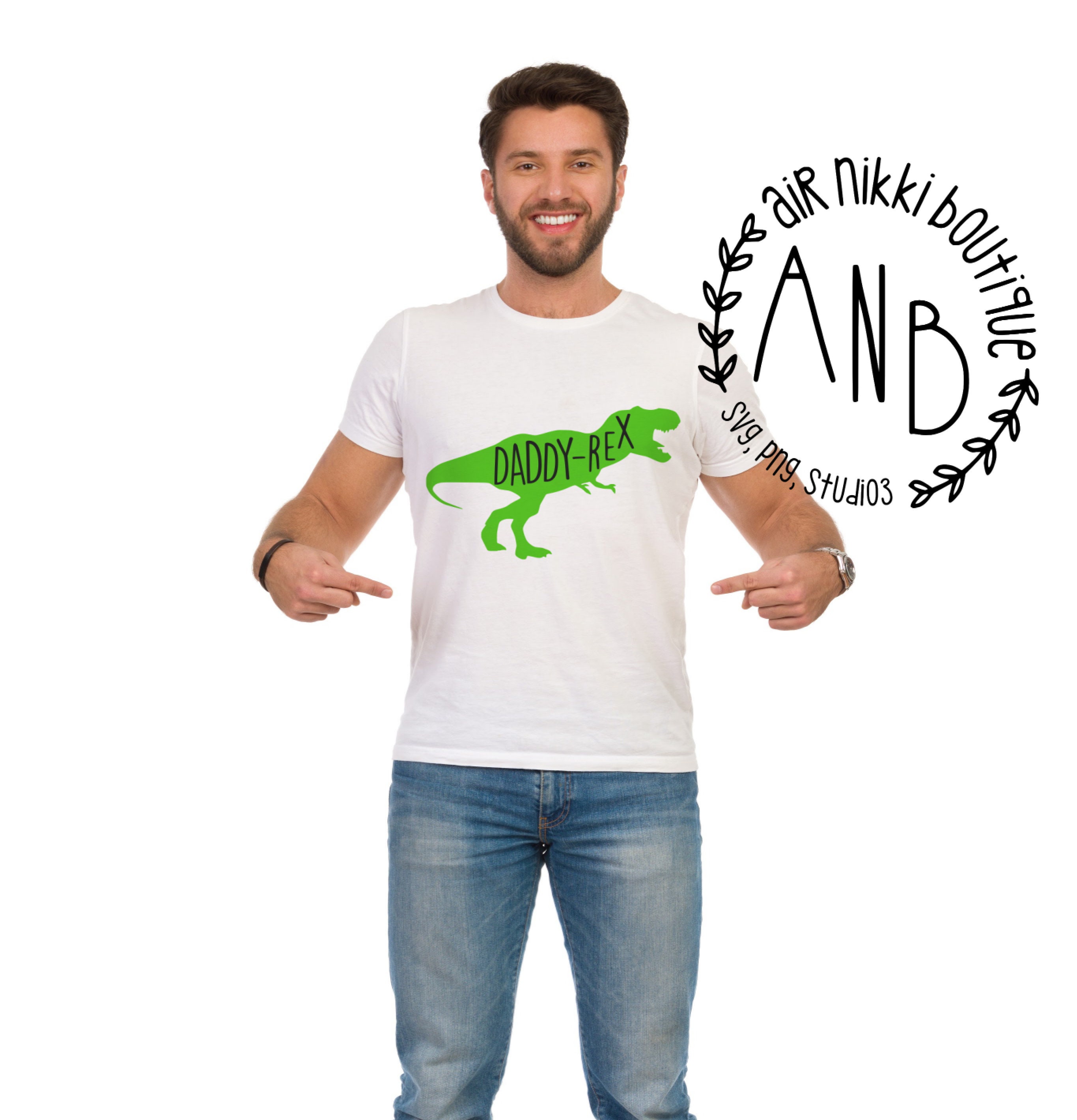 Daddy-rex SVG PNG Studio3 Mirrored Png Files Instant | Etsy