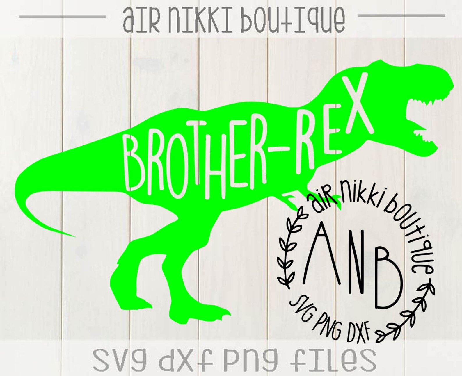 Brother-rex Birthday Shirt Brother Dinosaur T-rex SVG | Etsy
