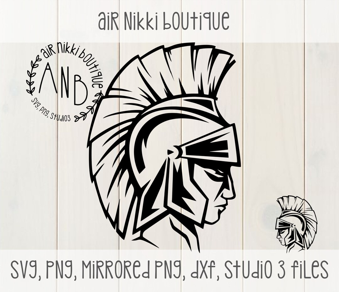 Warrior, Trojan, Greek, Roman SVG, PNG, Mirrored Png, Studio 3, DXF ...