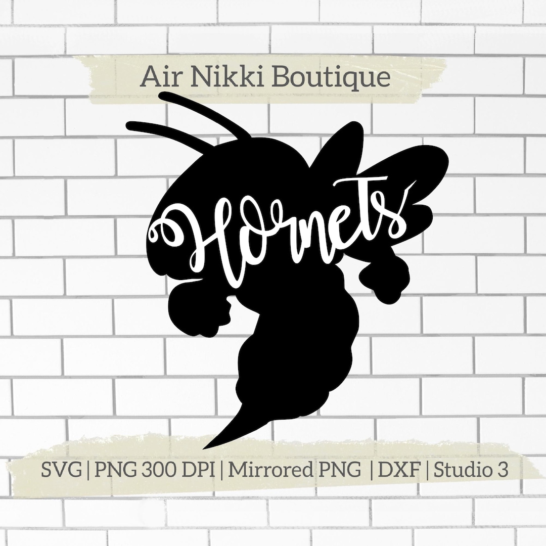 Hornets in Silhouette Hornet Outline SVG PNG DXF Mirrored Png Studio 3 ...